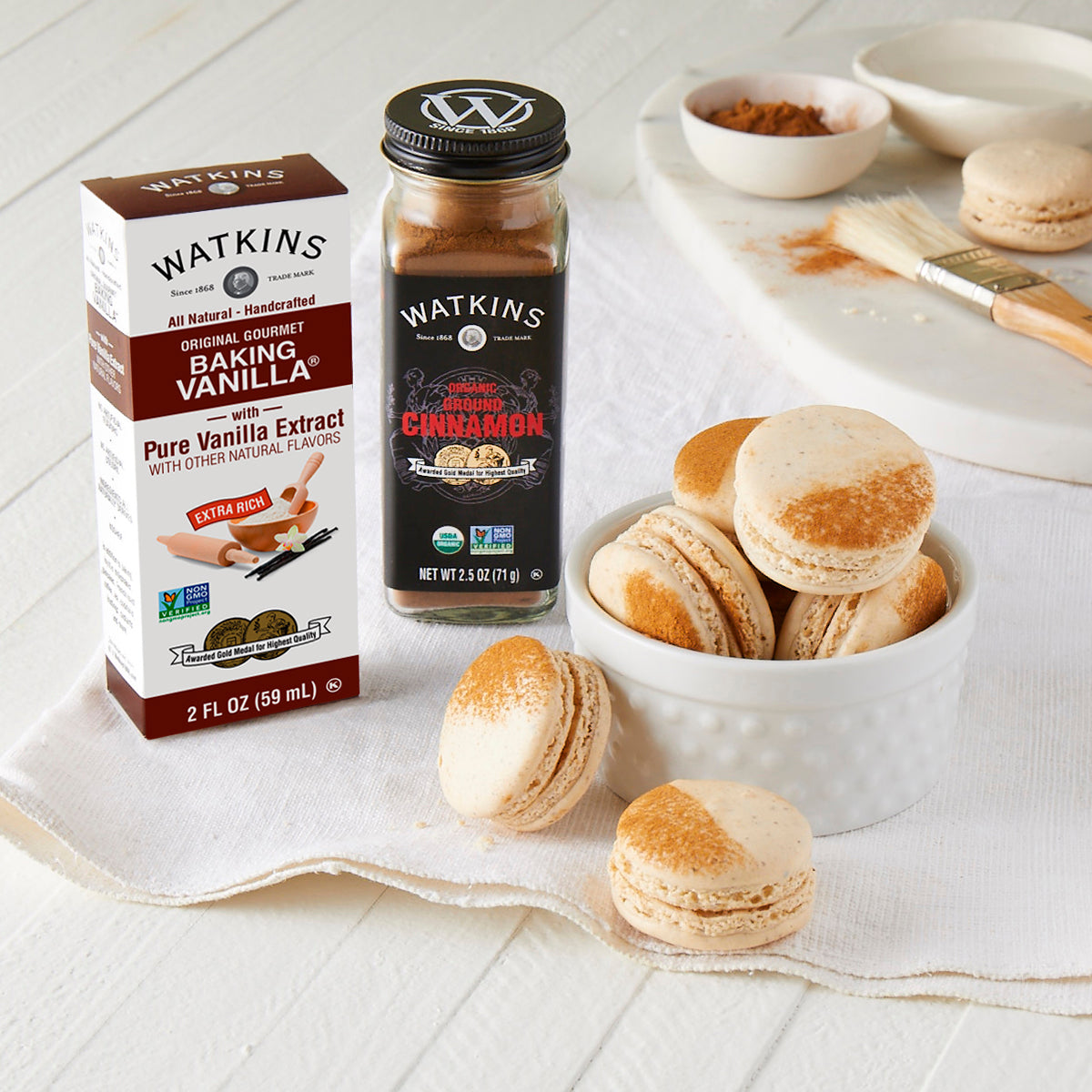 Cinnamon Vanilla Macarons – Watkins