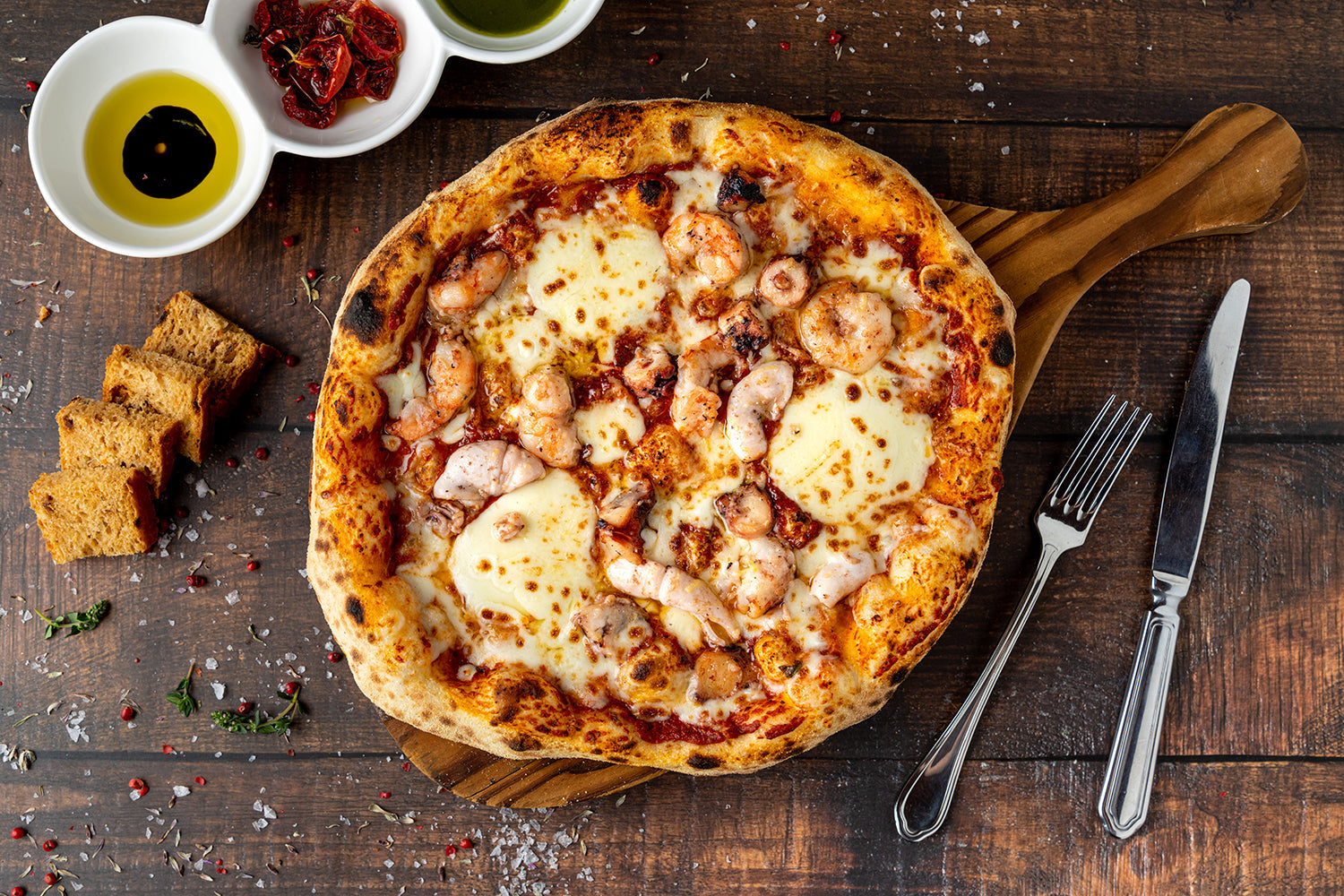 Shrimp & Veggie Pizza – Watkins